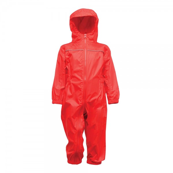 Childrens Kids Toddlers Waterproof All In One Puddle Splash Rain Suit